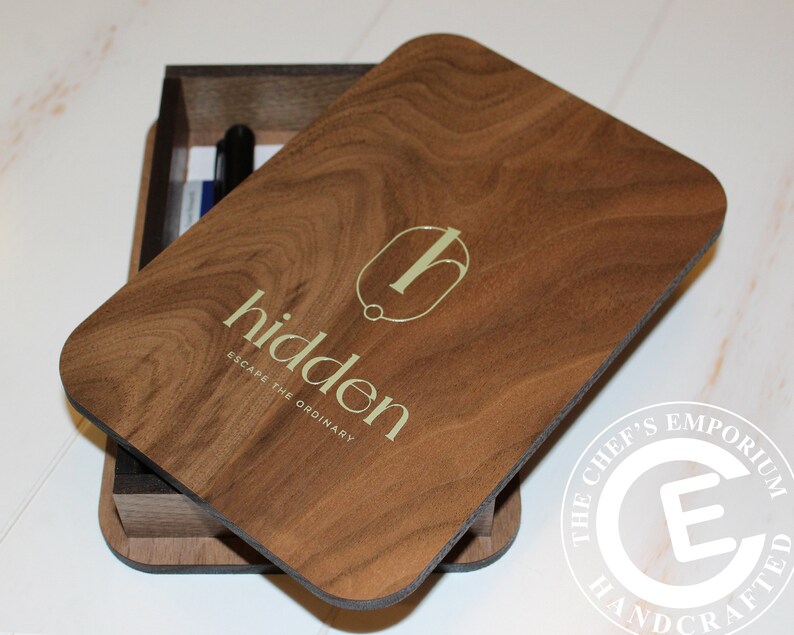 Wood Check Presenter Restaurant Bill Box Check Holder - Etsy