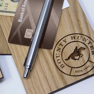 Check Presenters | Wood Mini Clipboard | OAK | Wood Check Holder ...