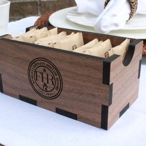 Sugar Caddy | Wood Divided Sugar Packet Holder | Customize Our Caddies ...