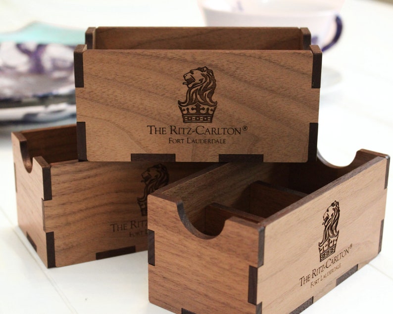 Sugar Caddy | Wood Divided Sugar Packet Holder | Customize Our Caddies ...