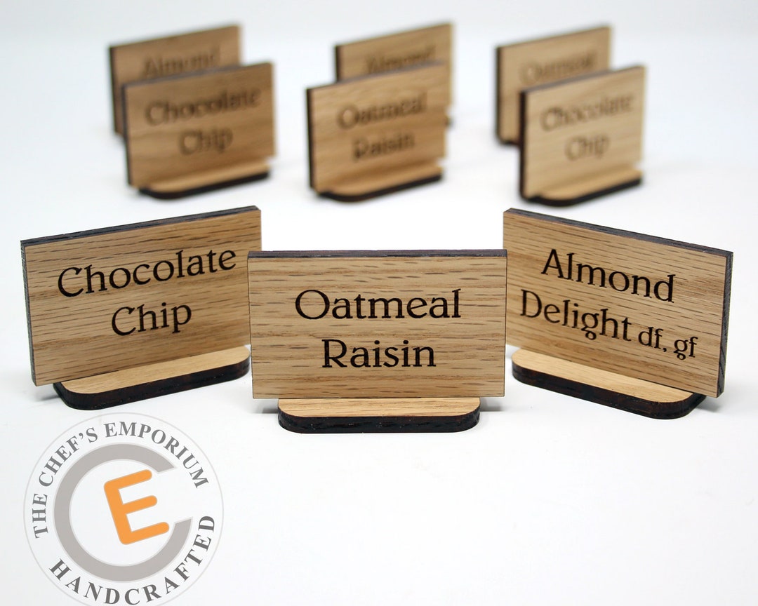 Wood Custom Engraved Buffet Signs for Restaurant, Bed & Breakfast or ...