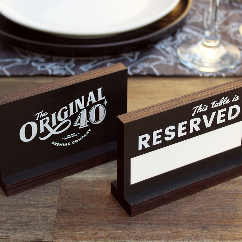 Wooden Reserved Table Signs - Etsy
