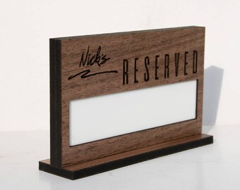 Reserved Table Sign - Etsy
