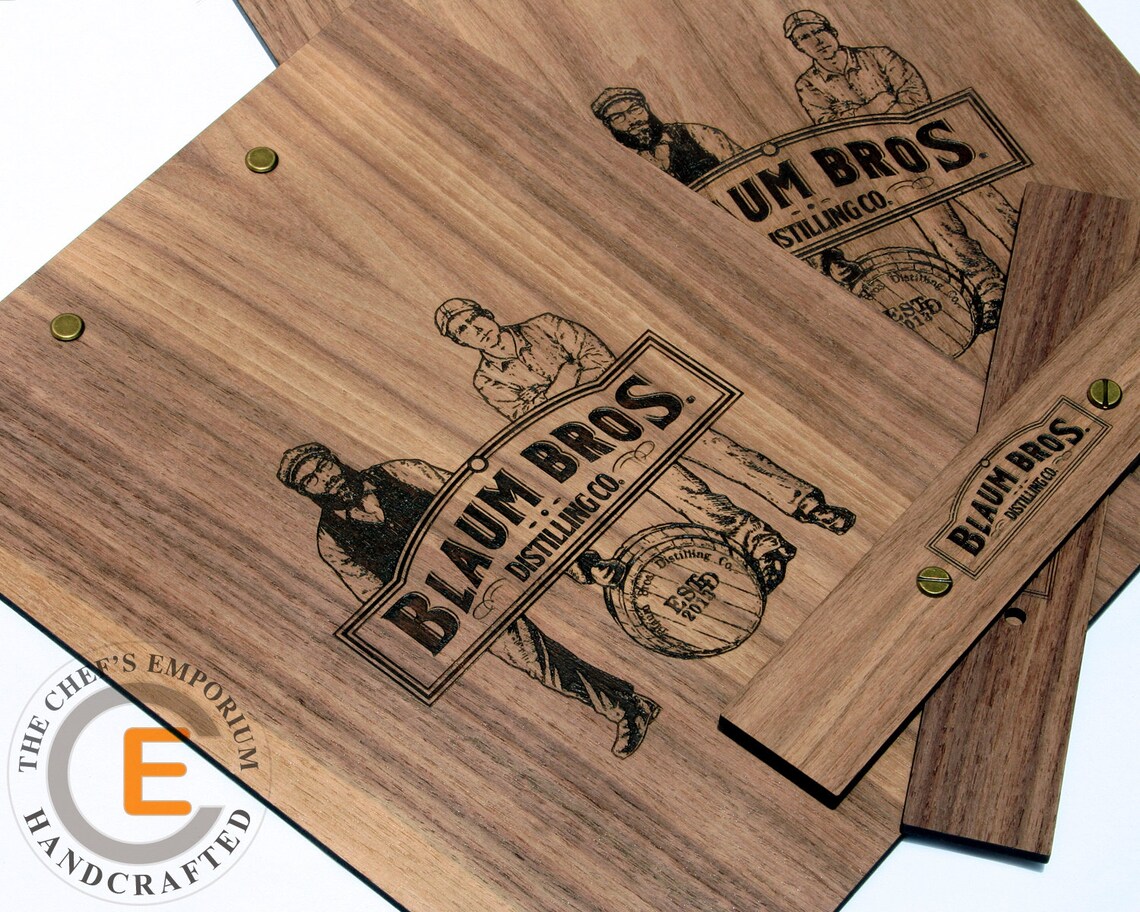 Menu Holder Rich Beautiful Walnut Wood Menu Board - Etsy