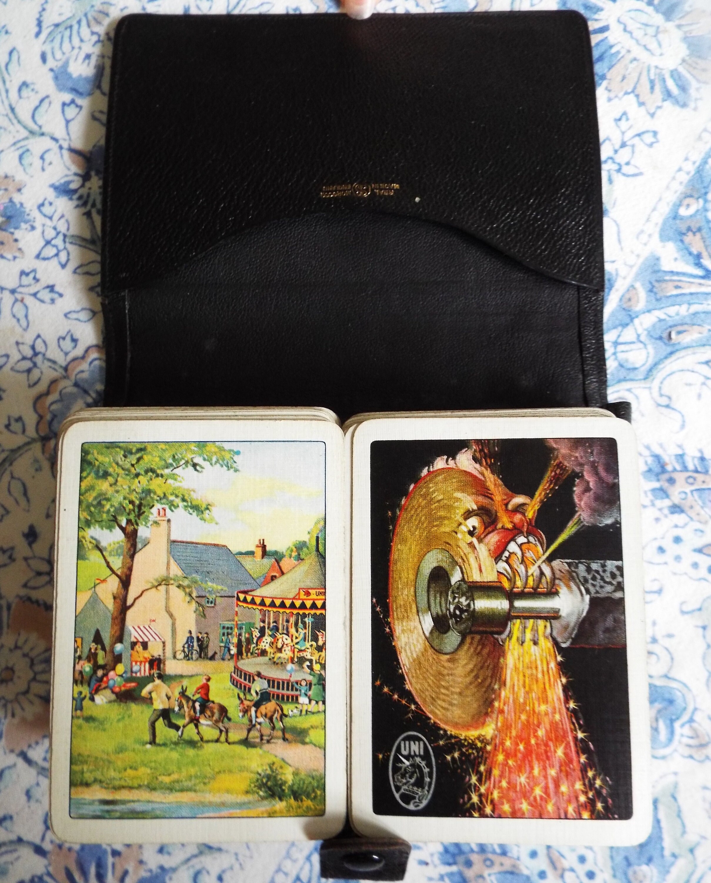 2 Deck Antique Sets of 1920s / 1930s Playing Cards Country Fair Merry ...