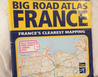 Road Map of France | Etsy