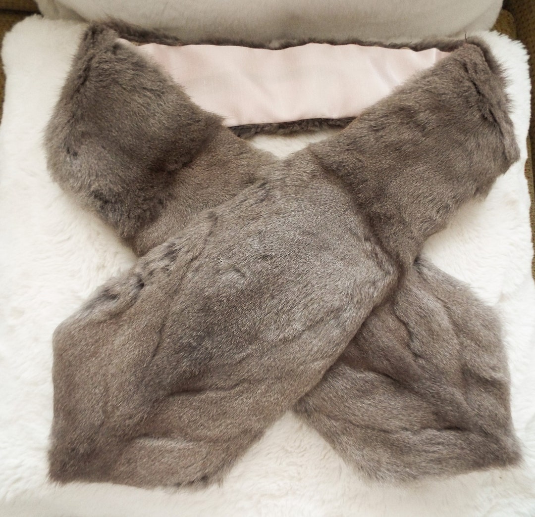 Antique Vintage Original 1920s/30s Grey Squirrel Fur Scarf Newly Lined ...
