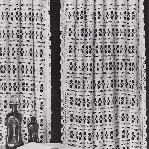 Vintage Chart Filet Crochet Pattern Tablecloth Motifs 23x 45 - Etsy Canada
