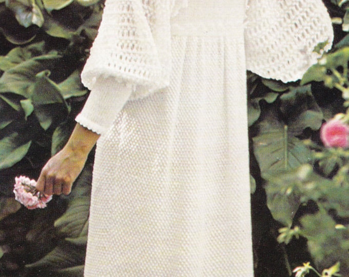 PDF Vintage Wedding Dress Knitting Pattern Knitted Wedding - Etsy