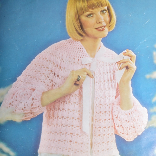Crochet Bedjacket Pattern - Etsy