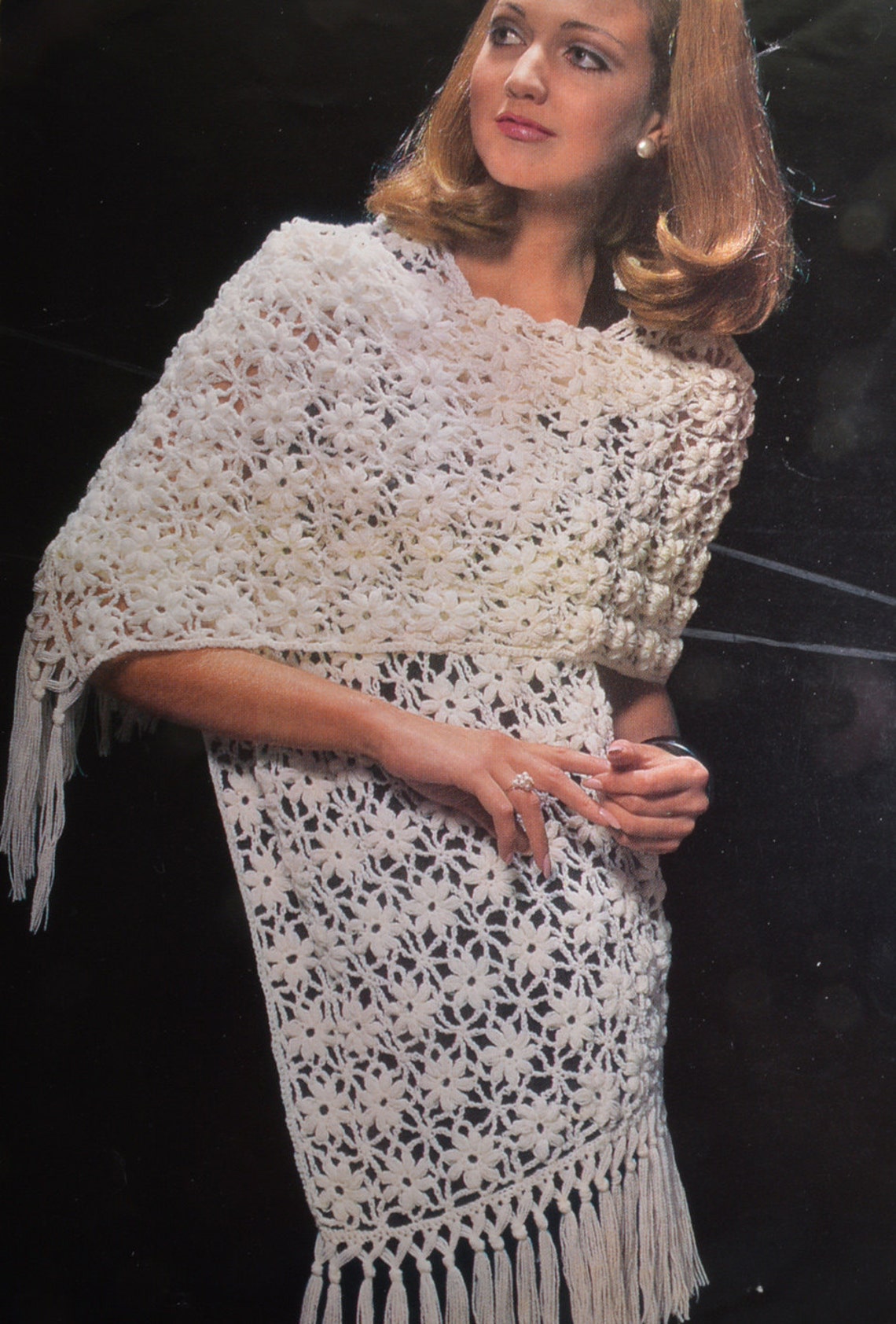Womens Crochet Stole Pattern Vintage Crochet Pattern Stole - Etsy