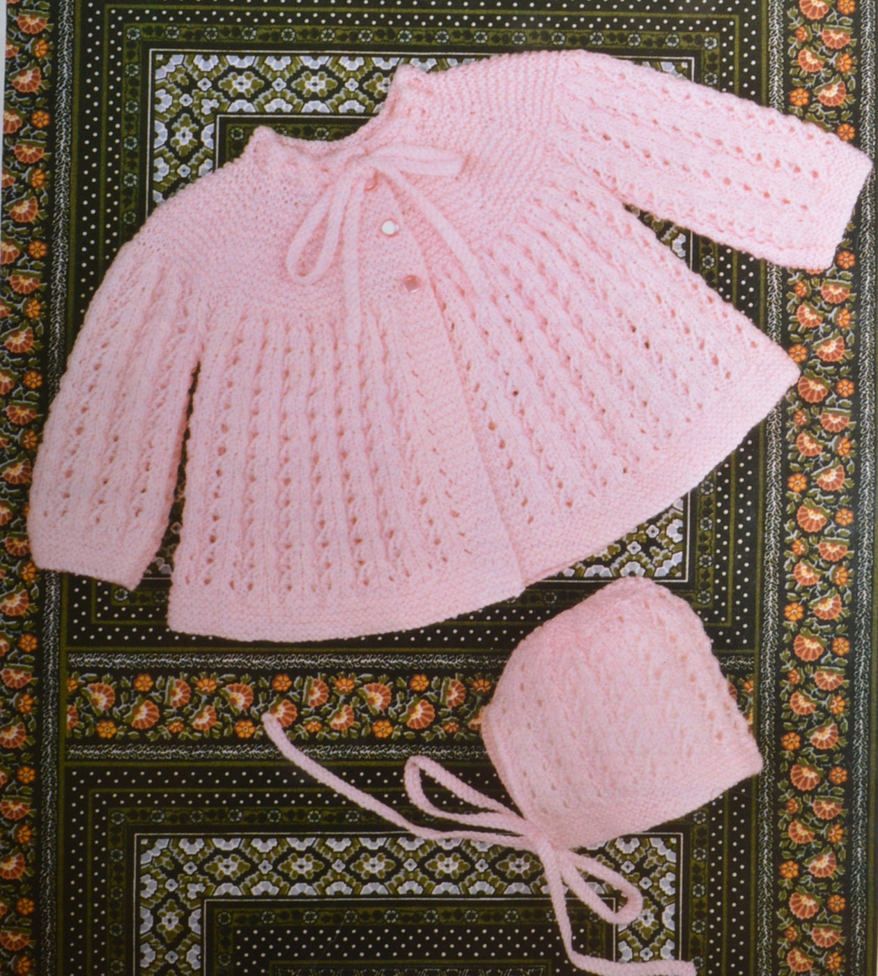 Vintage Knitting Pattern Baby Matinee Coat Jacket With Bonnet - Etsy