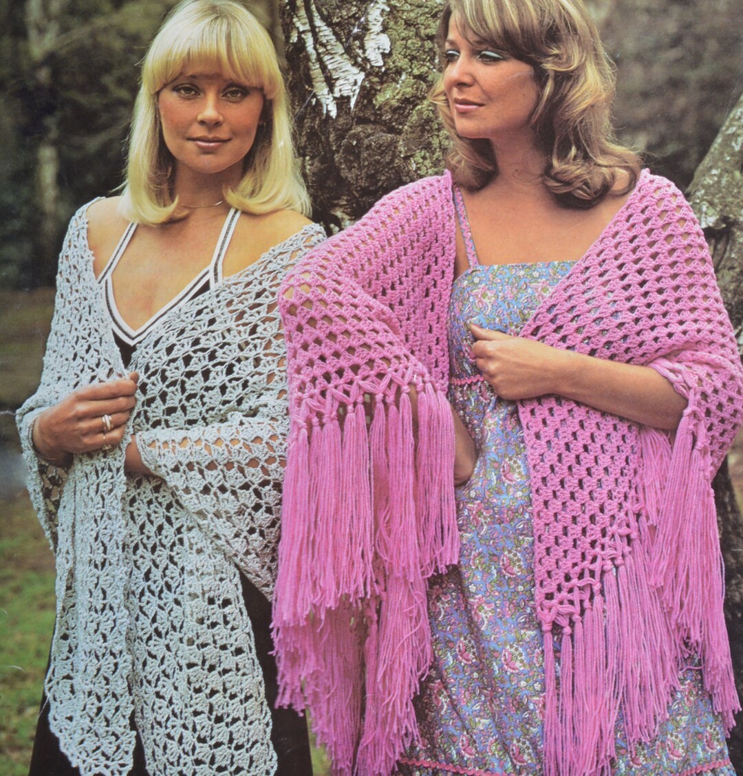 PDF Crochet Shawls Vintage Crochet Pattern Pdf Instant Download Pattern ...