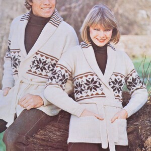PDF Unisex Starsky Style Jacket Cardigan Vintage Knitting Pattern Pdf ...