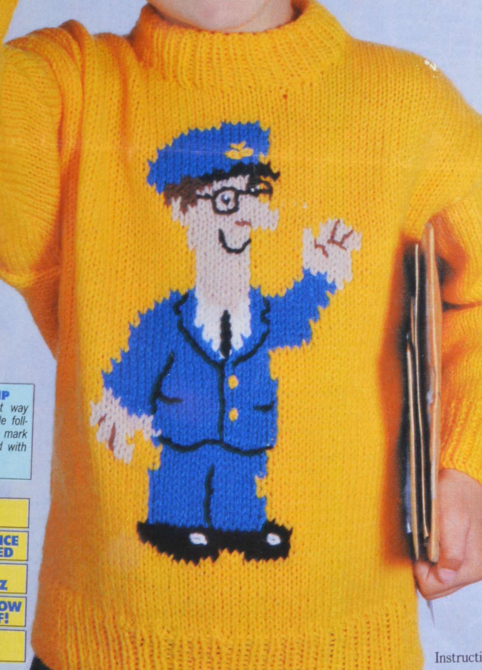 PDF Kids Postman Pat Jumper Sweater Vintage Knitting Pattern - Etsy UK