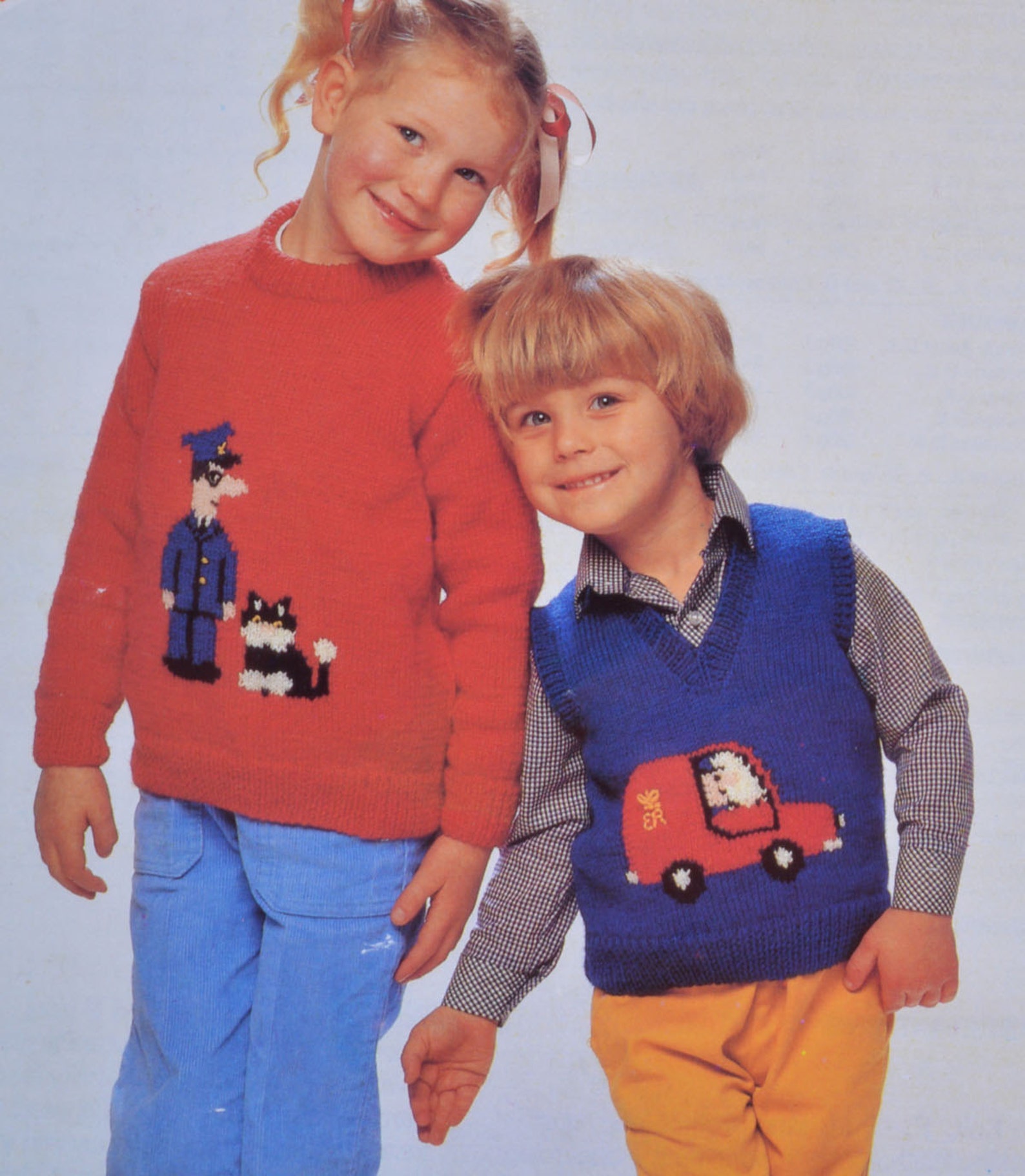 PDF Postman Pat Knitting Pattern INSTANT Pdf Download Sweater Jumper ...