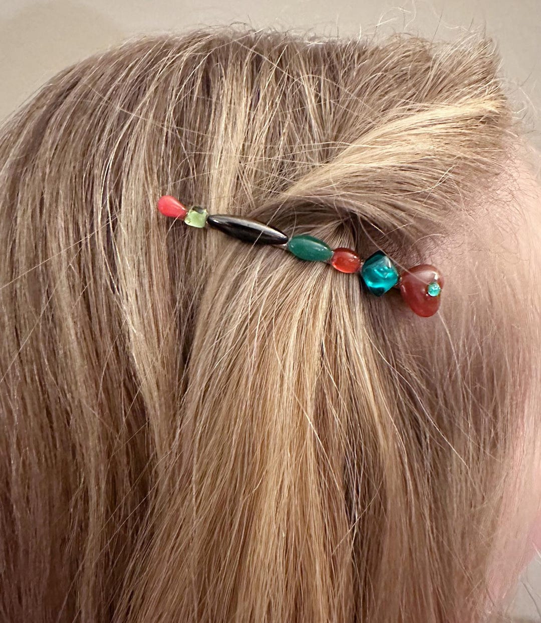 Antique Vintage German Glass Mod Heart Bobby Pin - Etsy