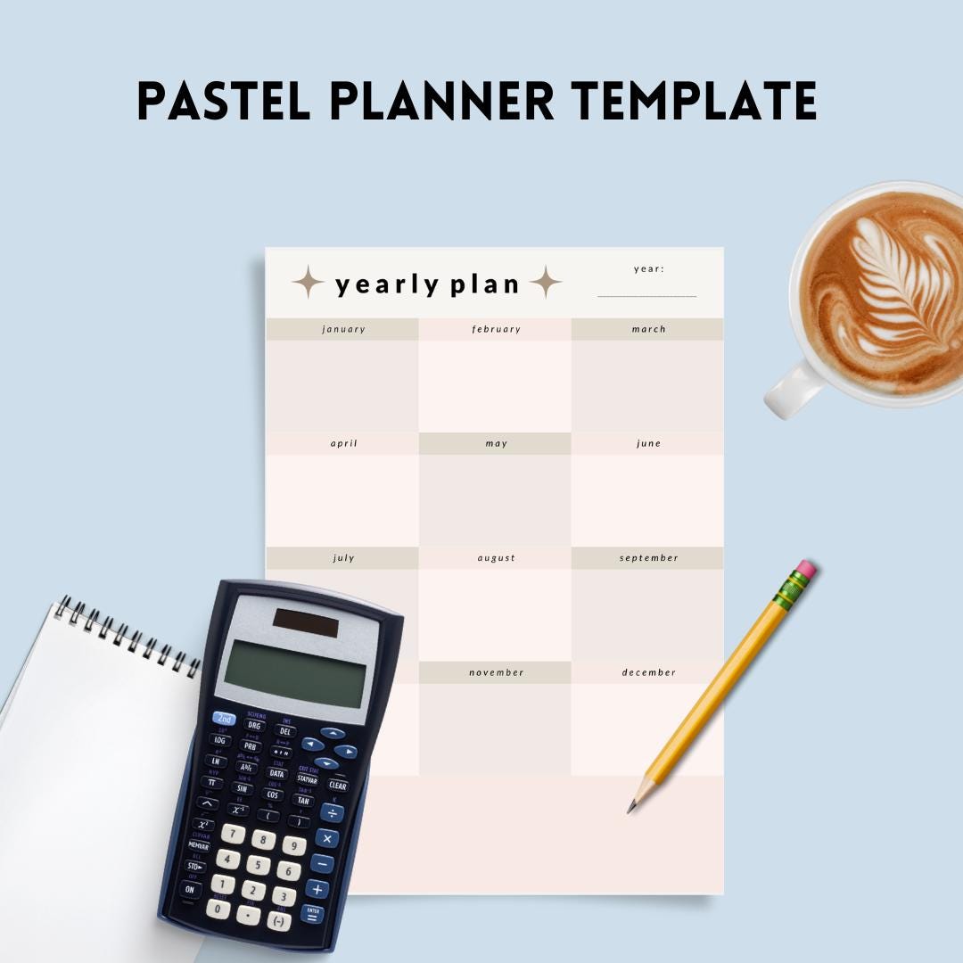 Pastel Canva Planner Template Set|digital Planners|canva Planners ...