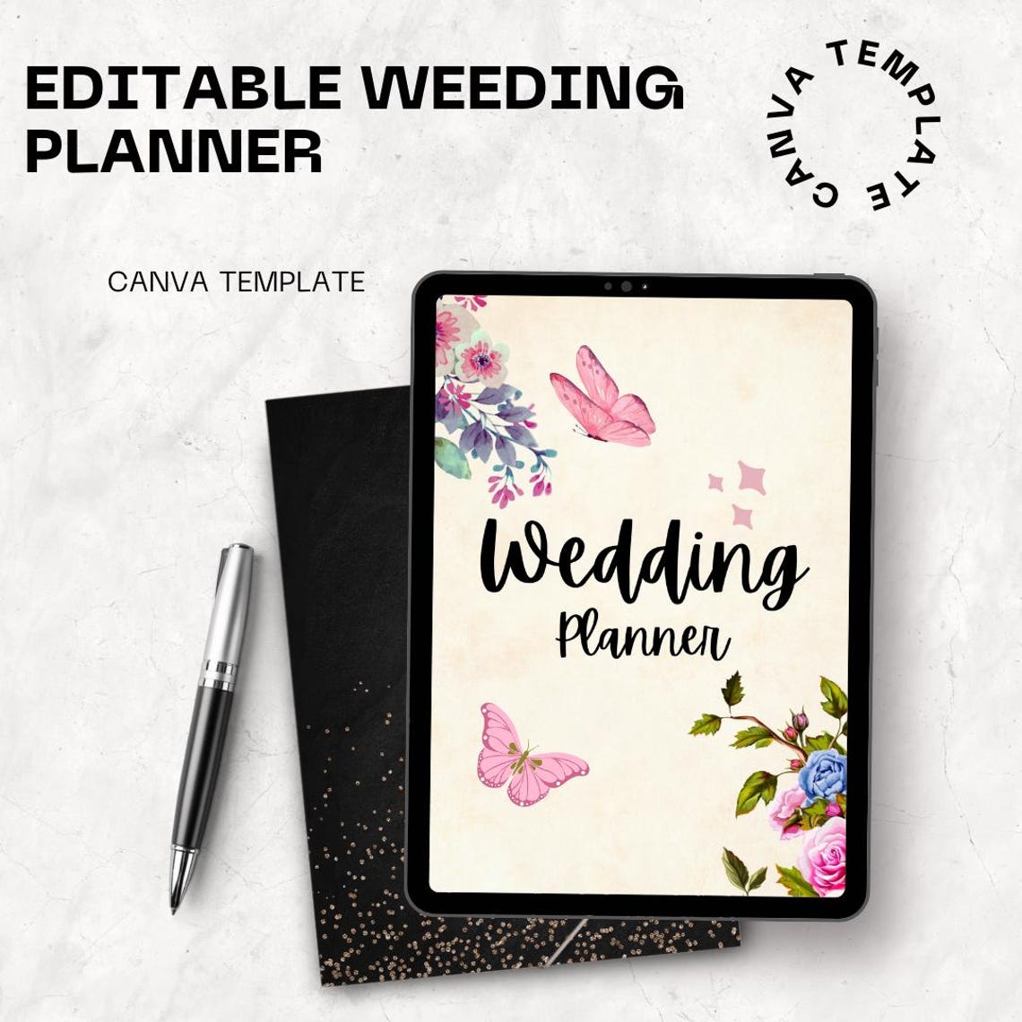 Wedding Planner Printable | Editable Wedding Planner Book Pdf | Canva ...