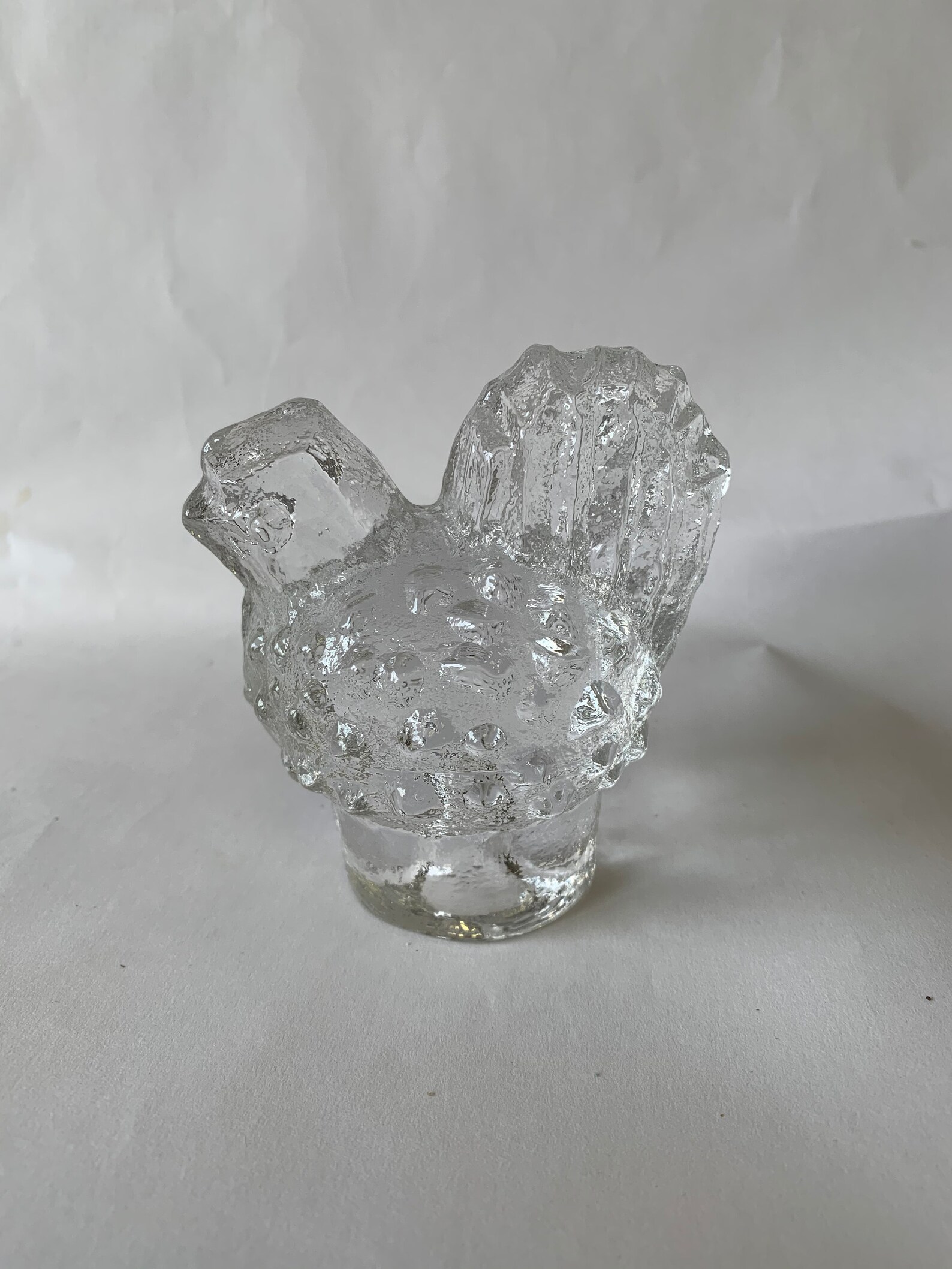 Vtg PUKEBERG Glass CHICKEN Paperweight Figurine Uno Westerberg | Etsy
