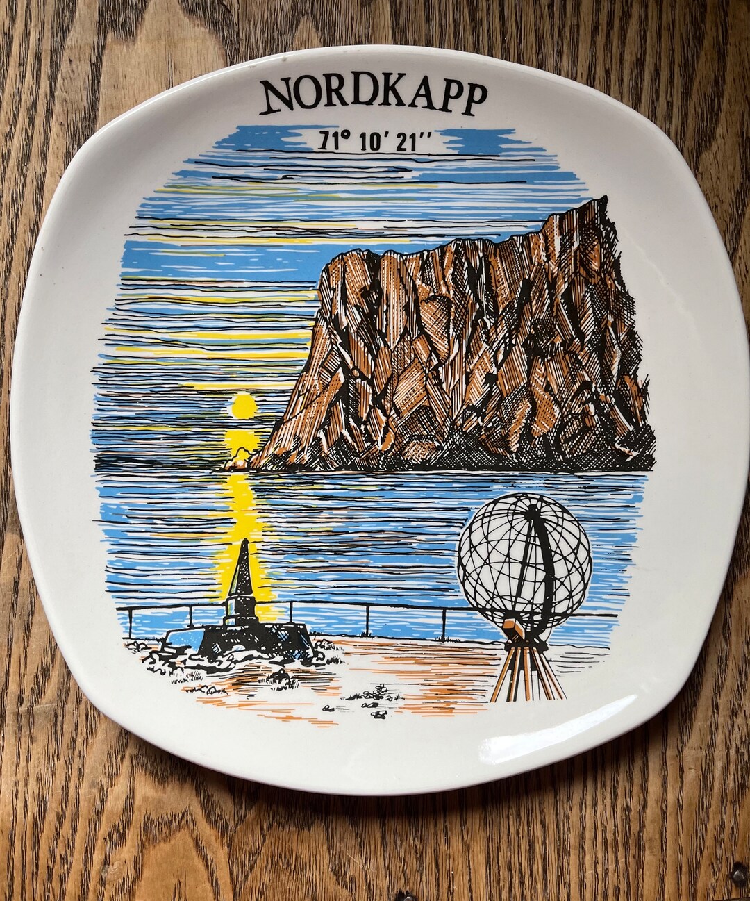 1970s Figgjo Flint Nordkapp Souvenir Plate Wall Hanging - Etsy