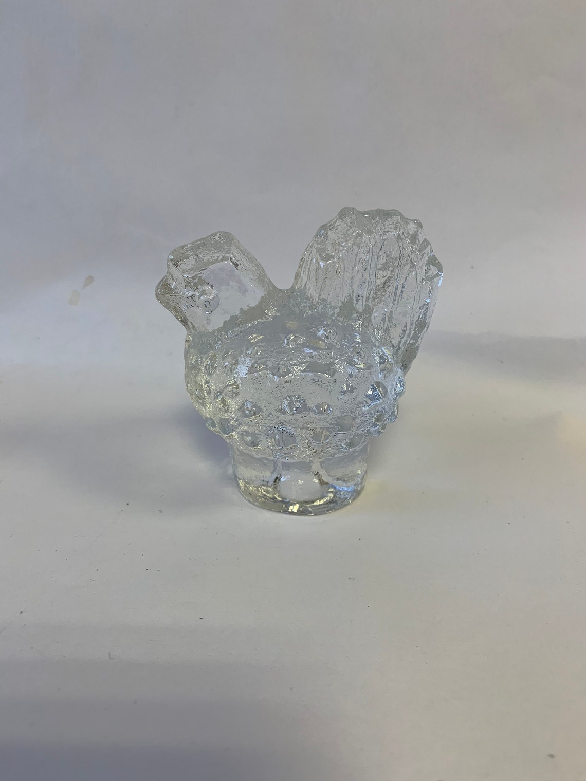 Vtg PUKEBERG Glass CHICKEN Paperweight Figurine Uno Westerberg - Etsy