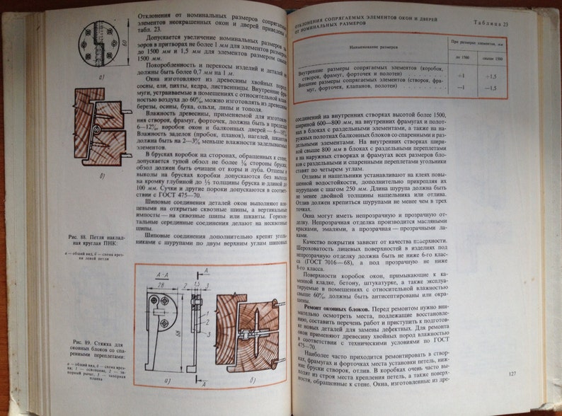 Carpenter Instructional Book Vintage 1974 USSR Souvenir DIY - Etsy