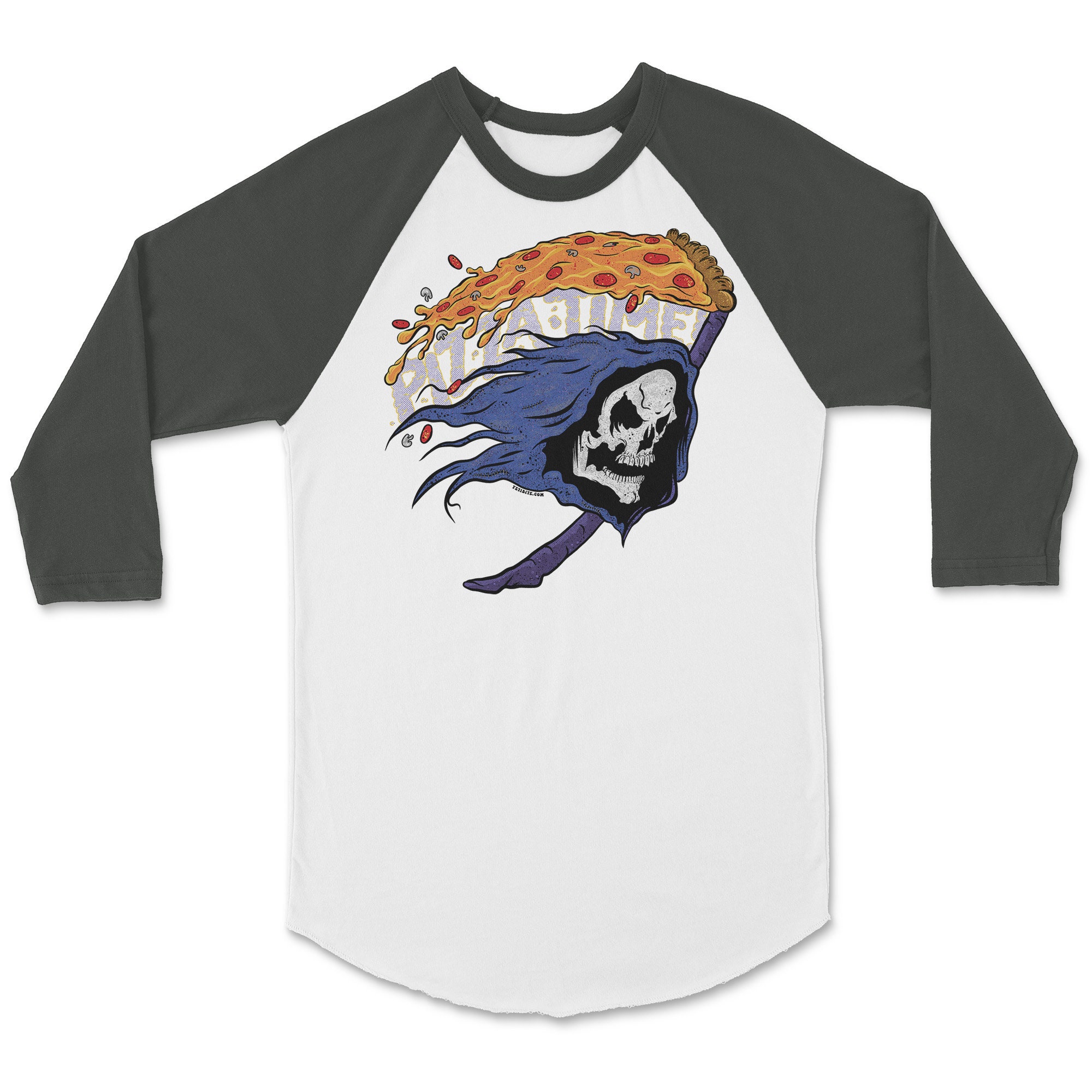 Pizza Reaper Raglan Pizza Party Shirt Grim Reaper Shirt Pizza Time ...