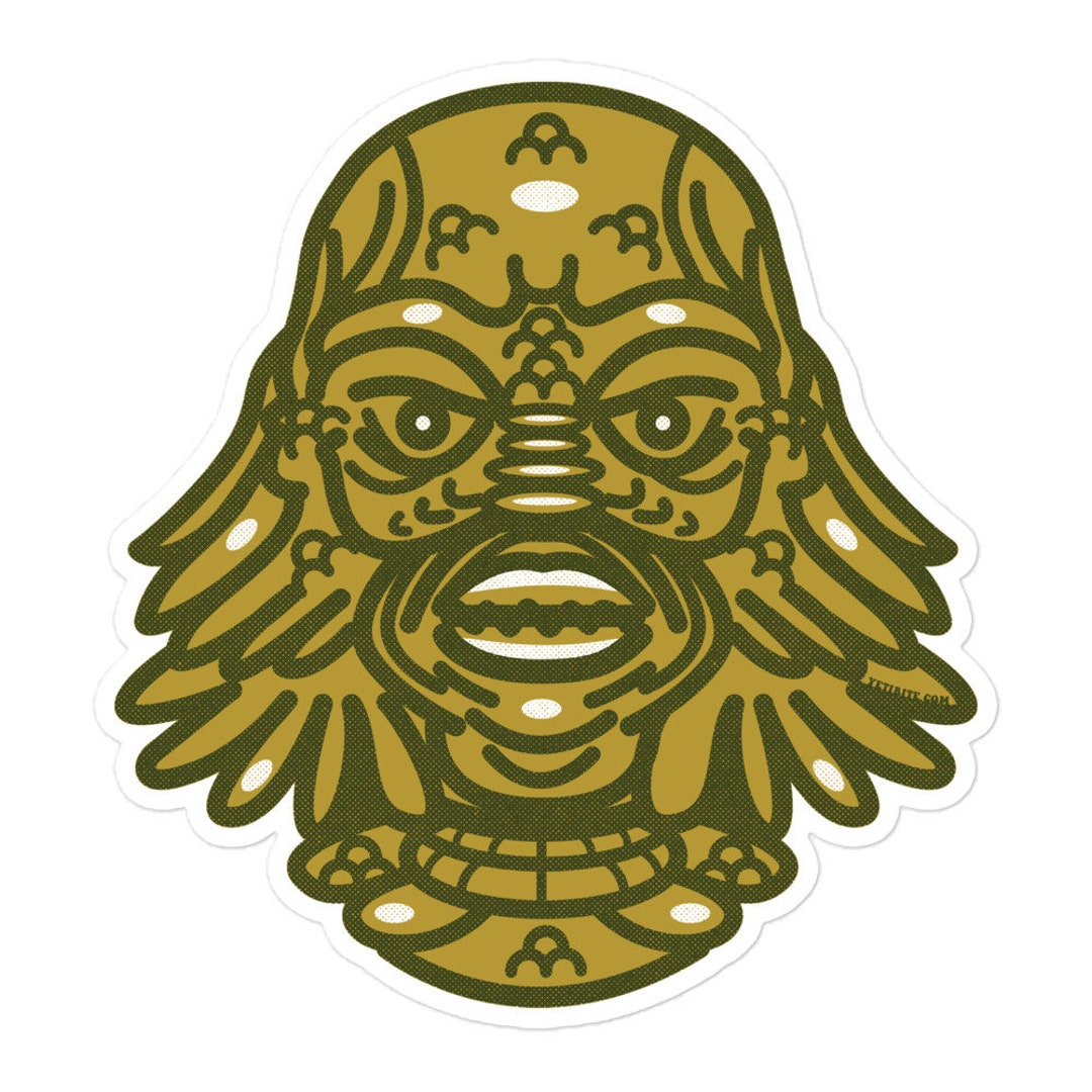 Creature From the Black Lagoon Sticker: Retro Horror Vinyl Decal - Etsy