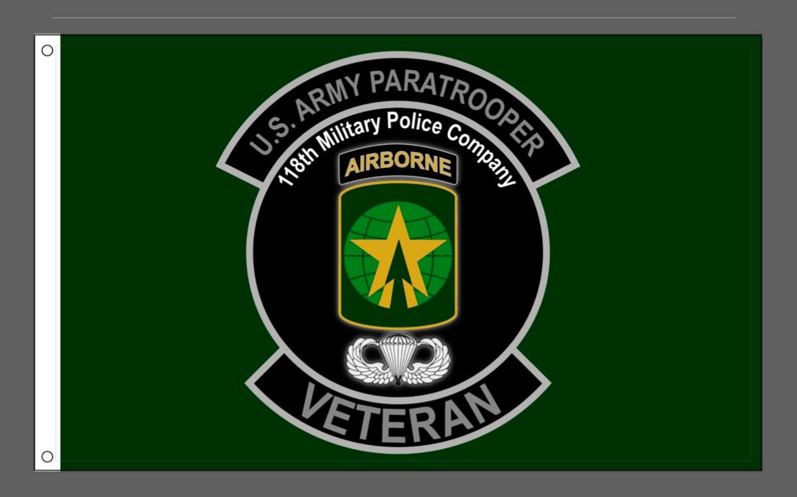 118th Military Police Company Veteran Paratrooper Flag - Etsy