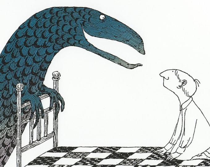 Edward Gorey Poster the Doubtful Guest Vintage Edward Gorey Collectible ...