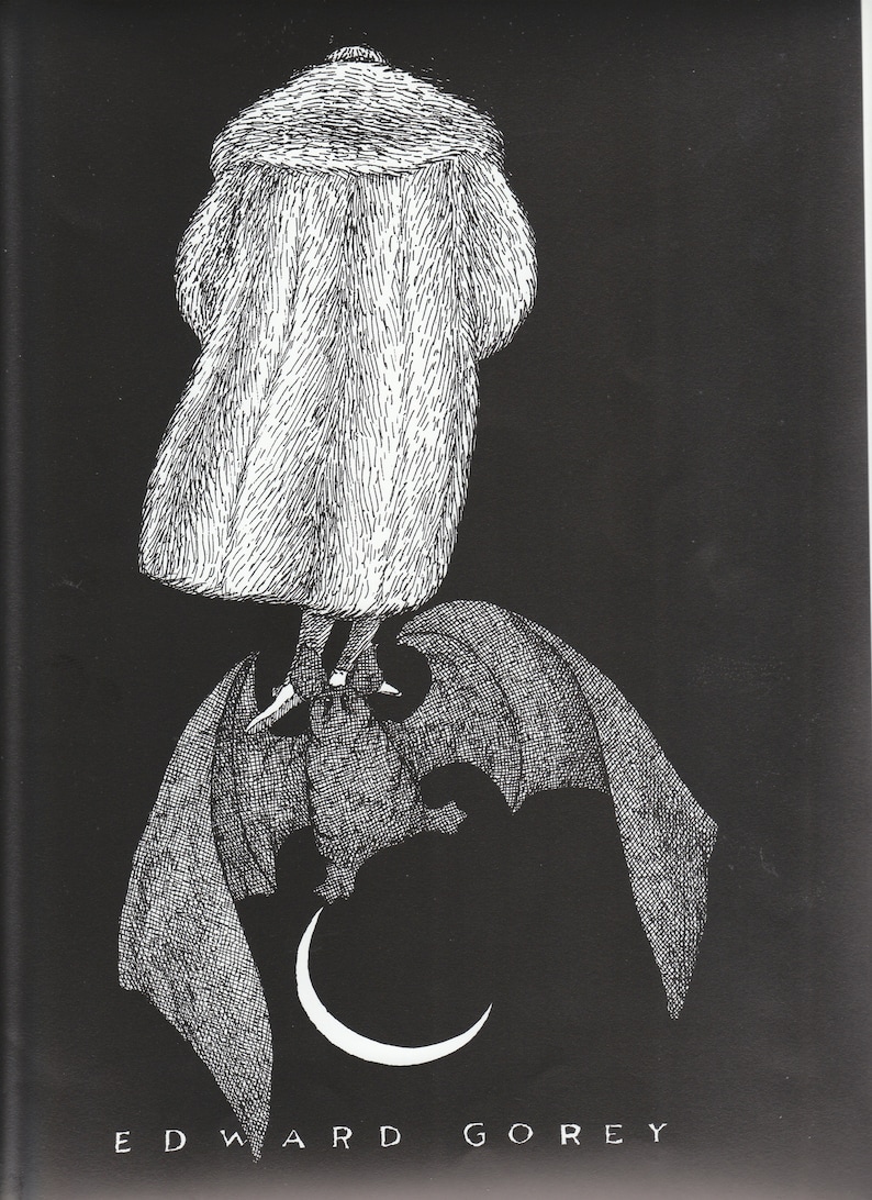 Edward Gorey Poster Edward Gorey Vintage Edward Gorey Collectible ...