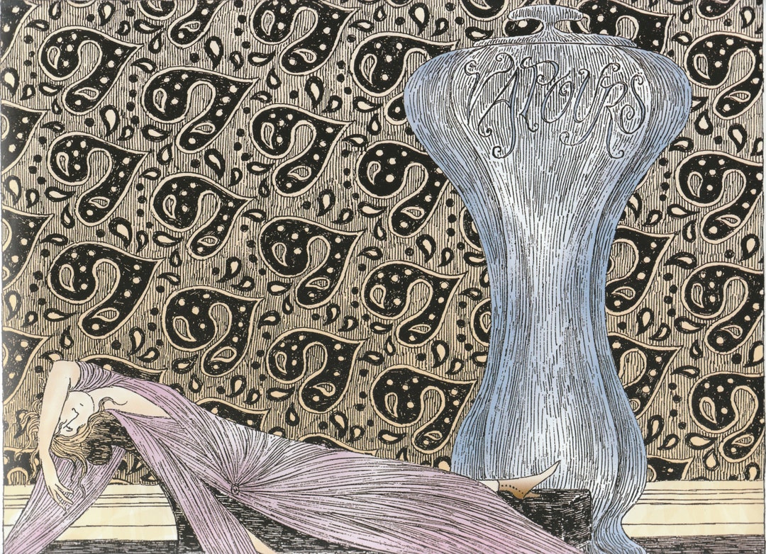 Edward Gorey Poster Vapours Vintage Edward Gorey Collectible Poster ...