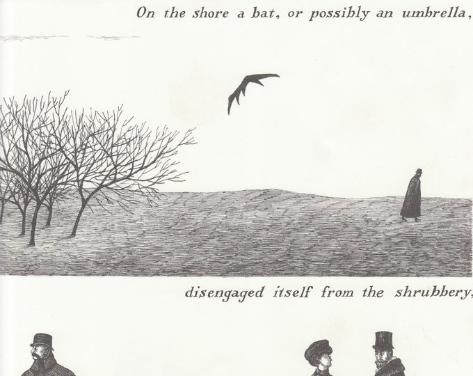 Edward Gorey Poster Gothic Edward Gorey Goth Decor A Bat From the ...