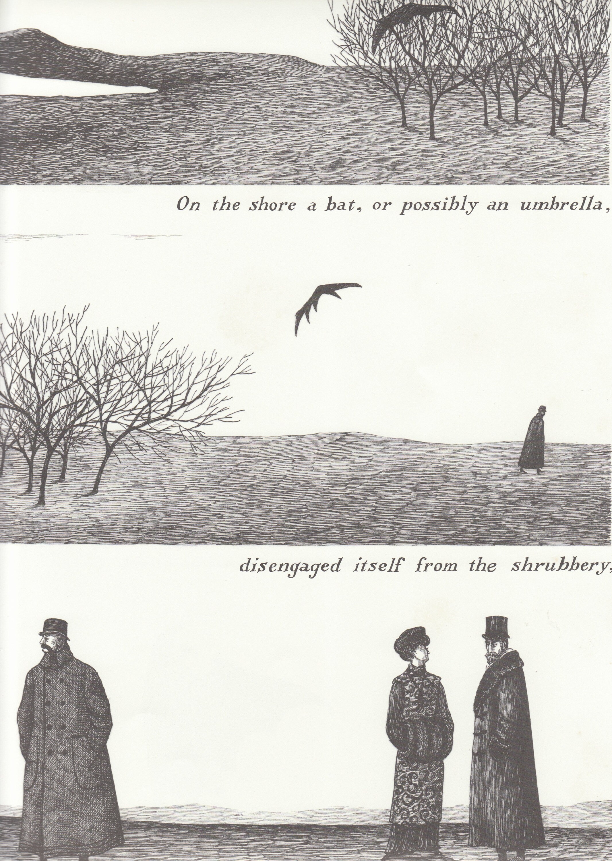 Edward Gorey Poster Gothic Edward Gorey Goth Decor A Bat From | Etsy