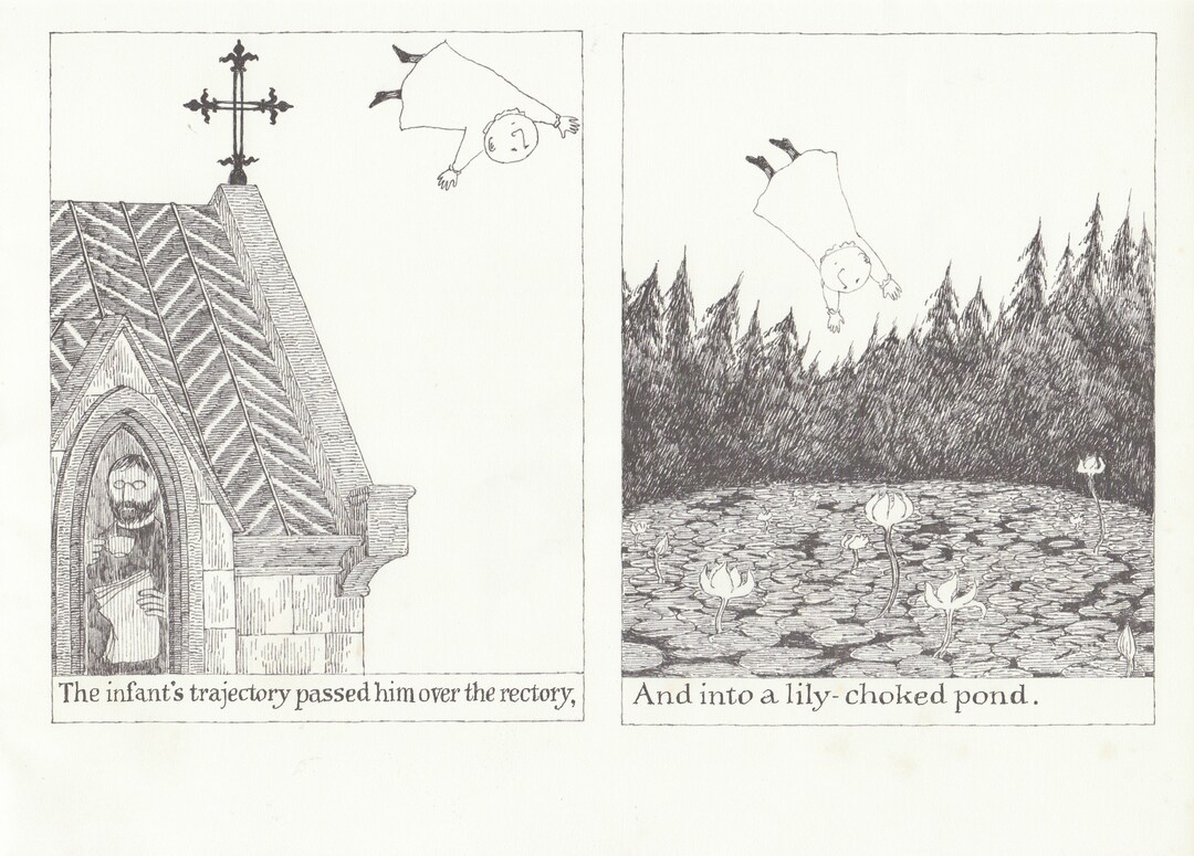 Edward Gorey Poster Gothic Edward Gorey Goth Decor LITTLE ZOOKS From A ...