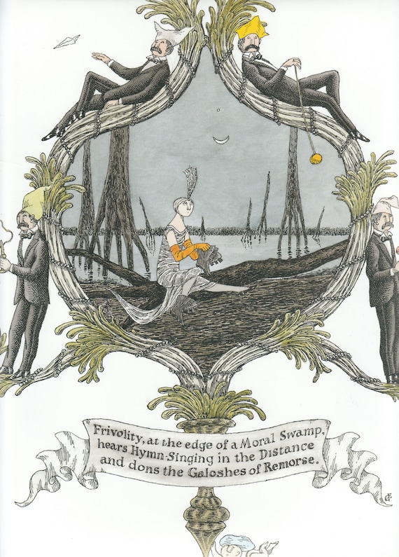 Edward Gorey Poster the Galoshes of Remorse Vintage Edward - Etsy