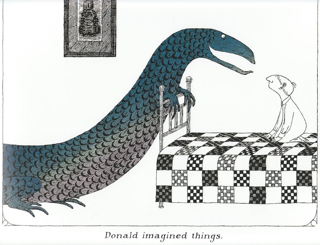 Edward Gorey Poster Donald Imagined Things Vintage Edward Gorey ...
