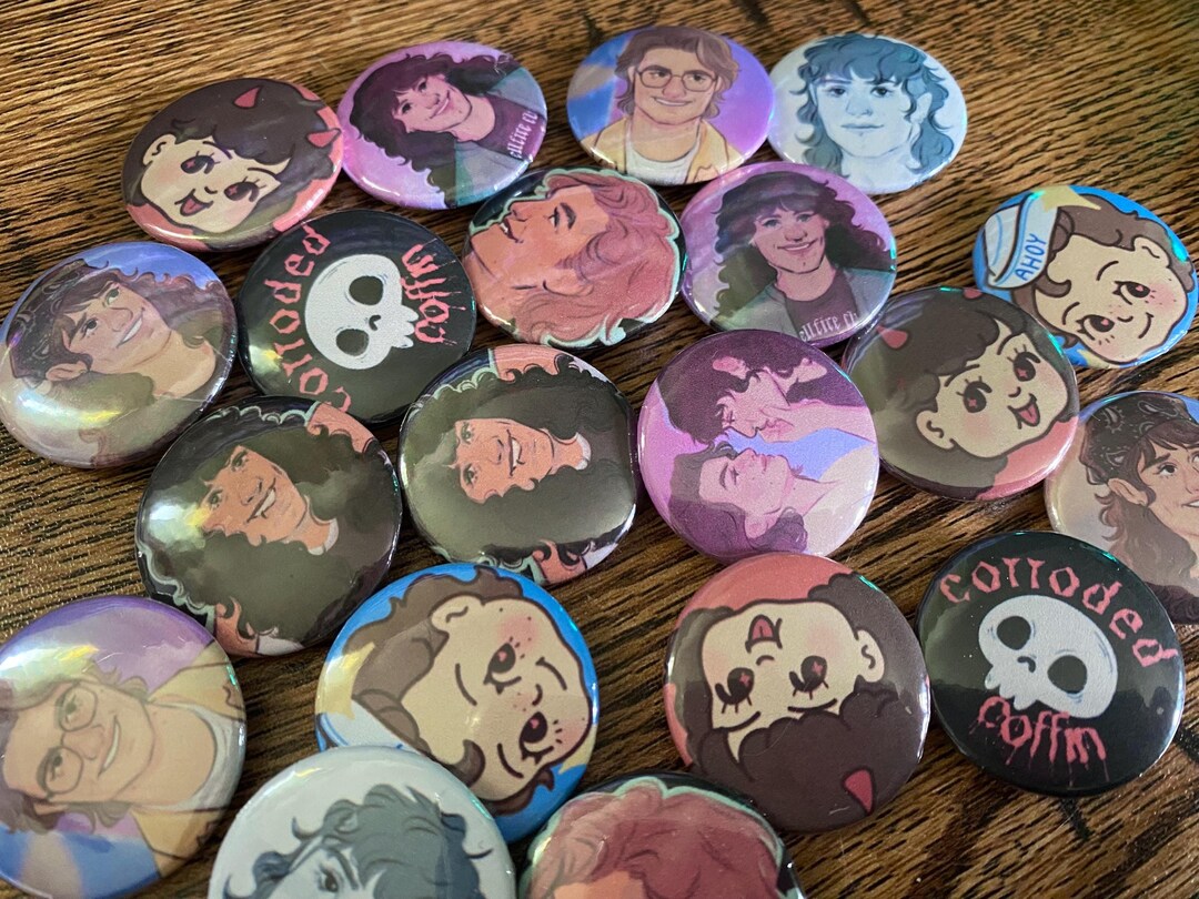 ST | Steve Eddie Robin | Pin-back Buttons 1.25" - Etsy