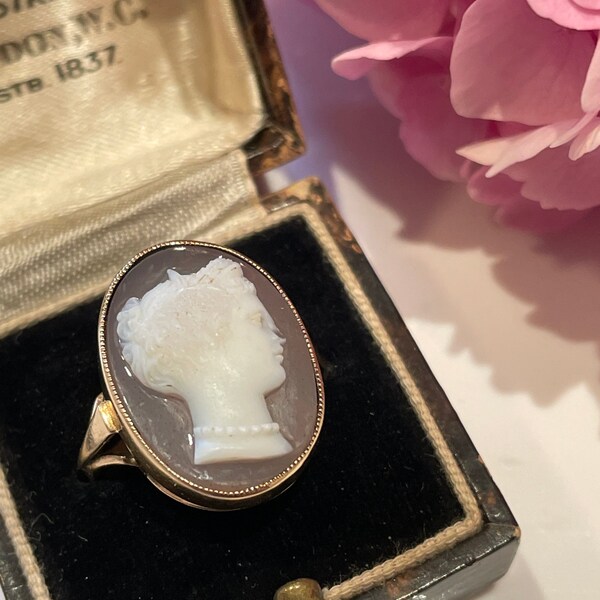 Antique Cameo Ring - Etsy