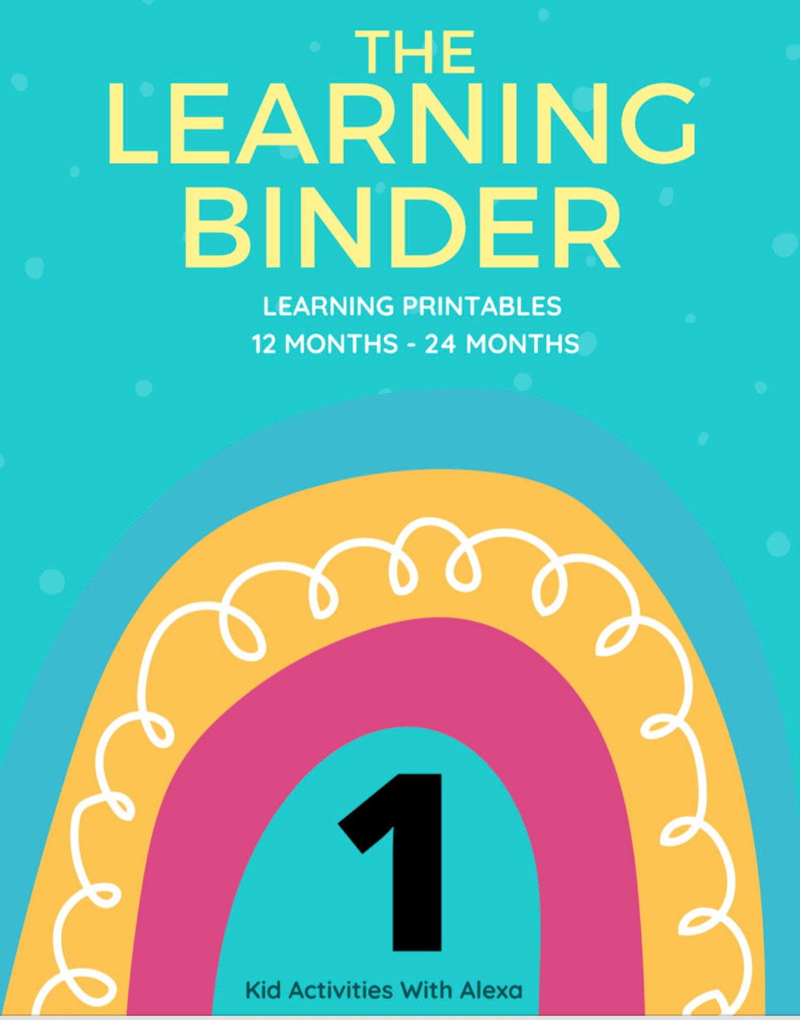 One Year Old Printables Binder - Fun Themed Activity Book for Children ...