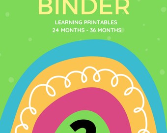 2 Year Old Printables Binder Fun Themed Activity Book for | Etsy