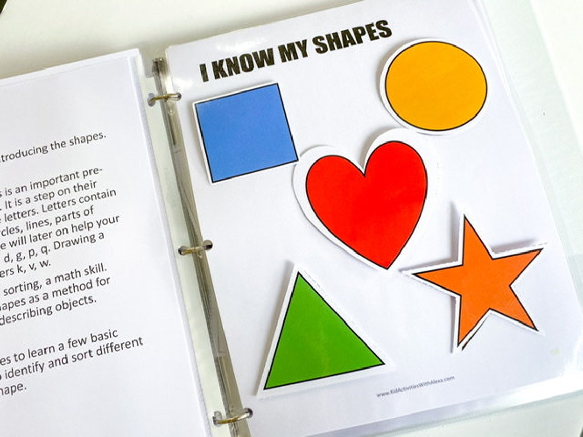2 Year Old Printables Binder - Fun Themed Activity Book for Children ...