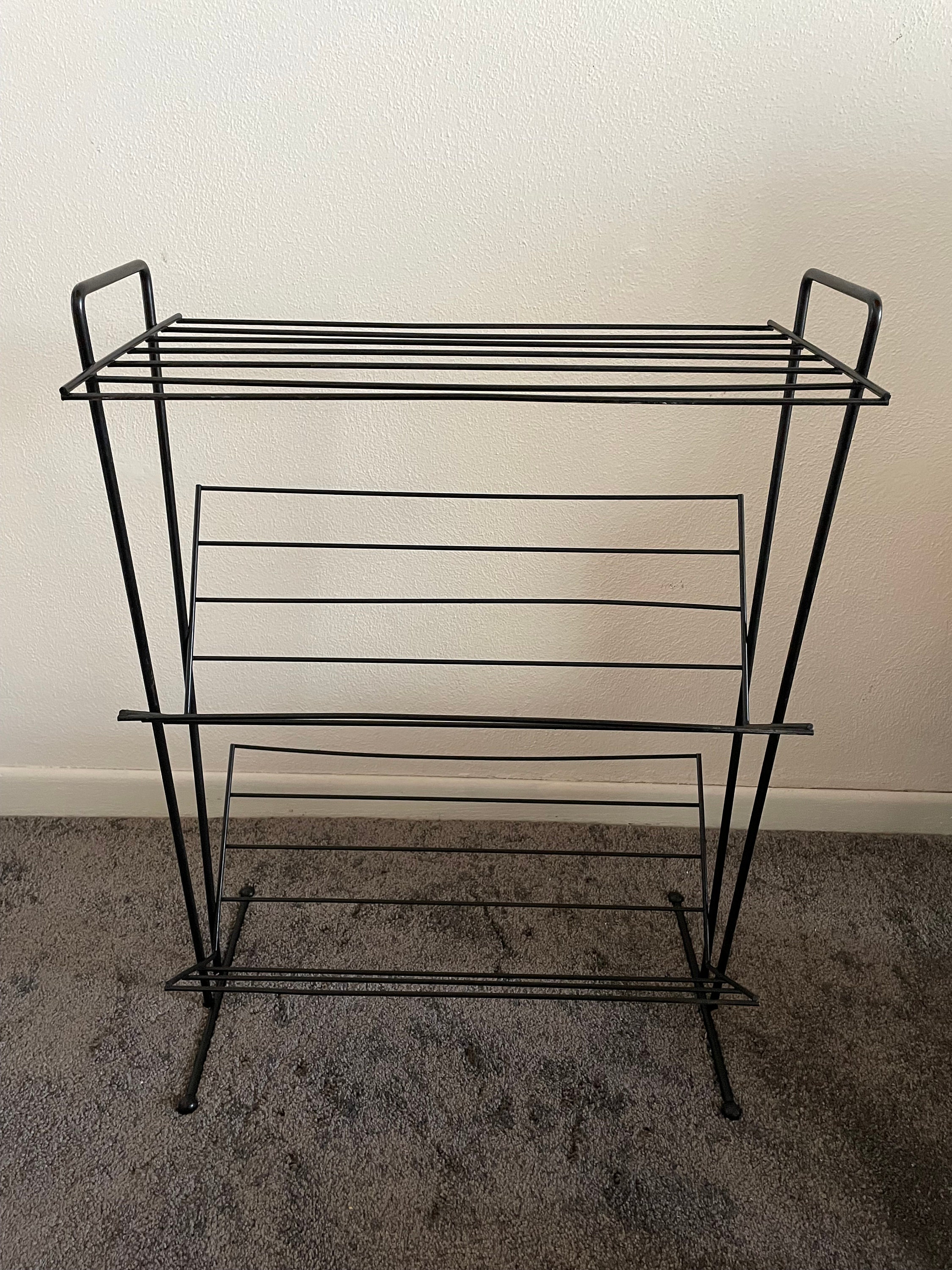 MCM Mid Century Wire Bookshelf Table Atomic Age 50s 60s Retro Decor - Etsy