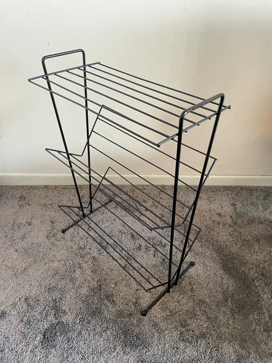 MCM Mid Century Wire Bookshelf Table Atomic Age 50s 60s Retro Decor - Etsy