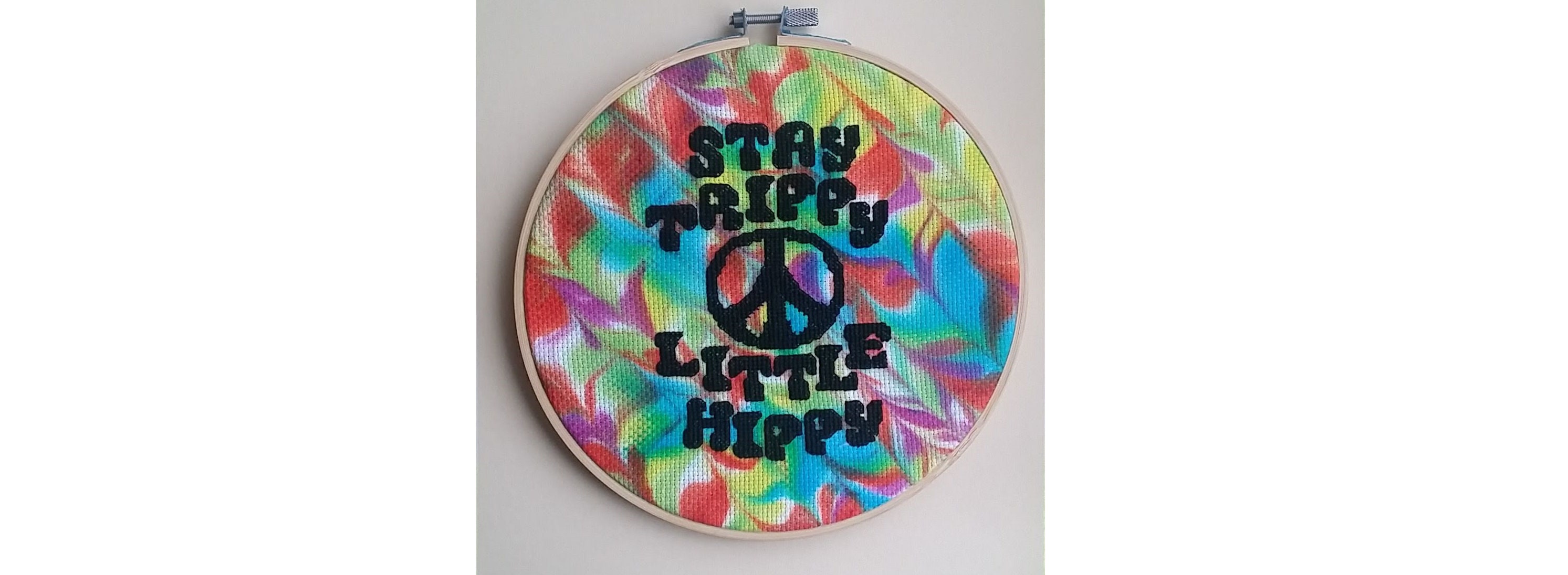 Stay Trippy Little Hippy Cross Stitch Pattern - Etsy