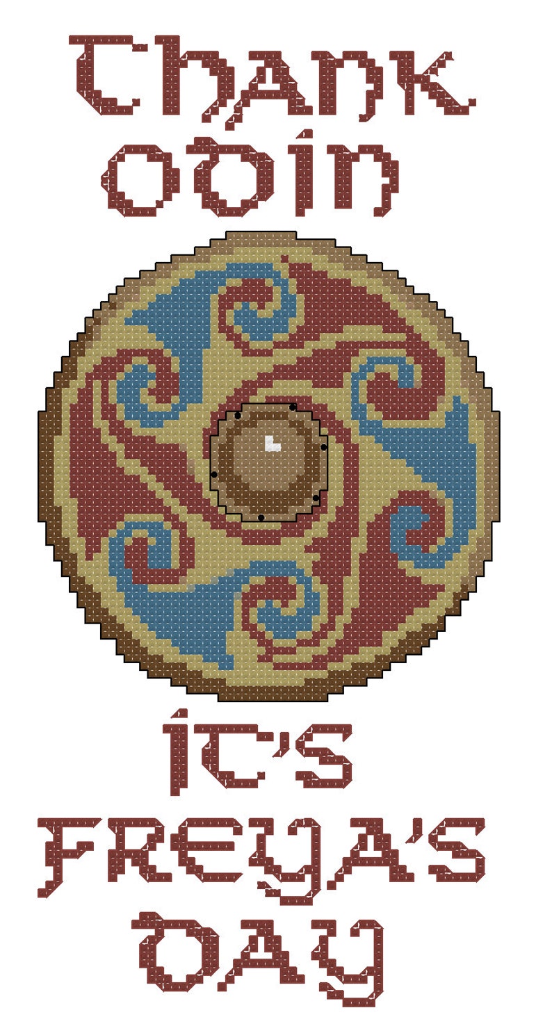 Thank Odin It's Freya's Day Cross Stitch Pattern - Etsy