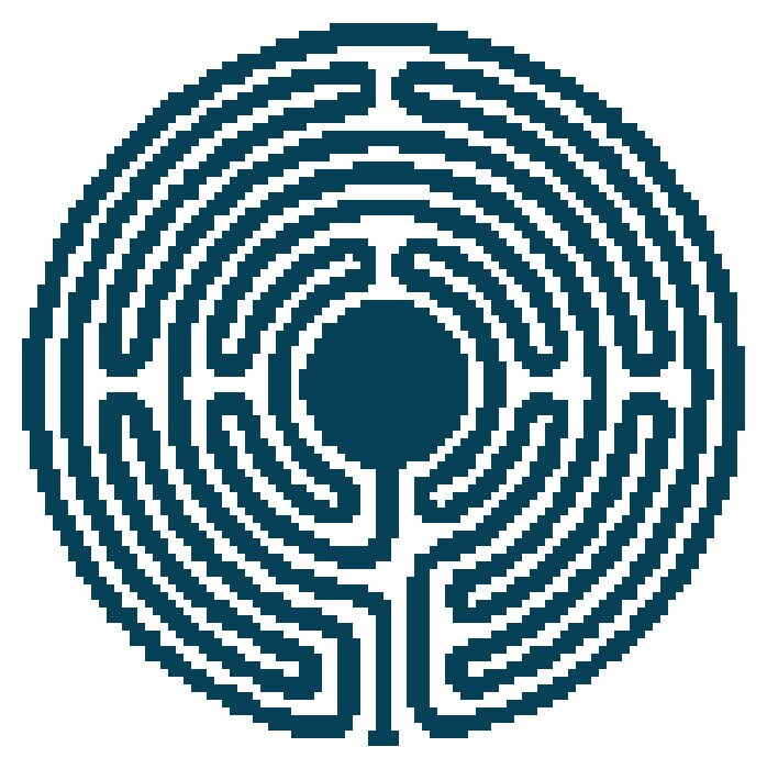 Large Labyrinth Cross Stitch Pattern - Etsy