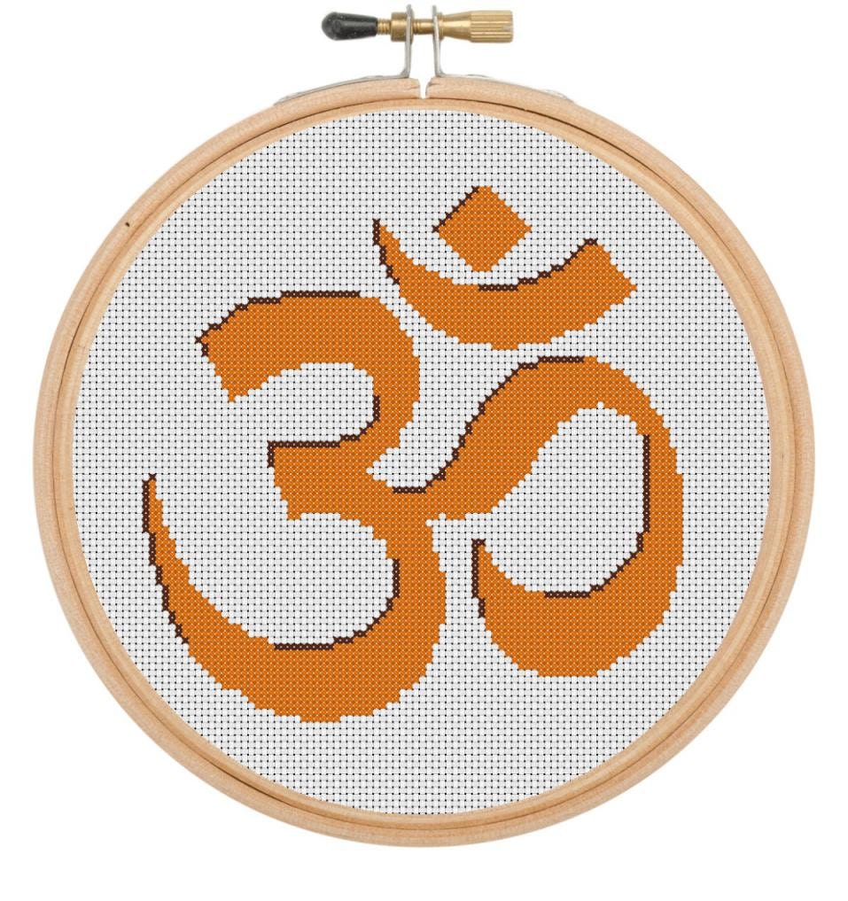 Om Symbol Cross Stitch Pattern - Etsy