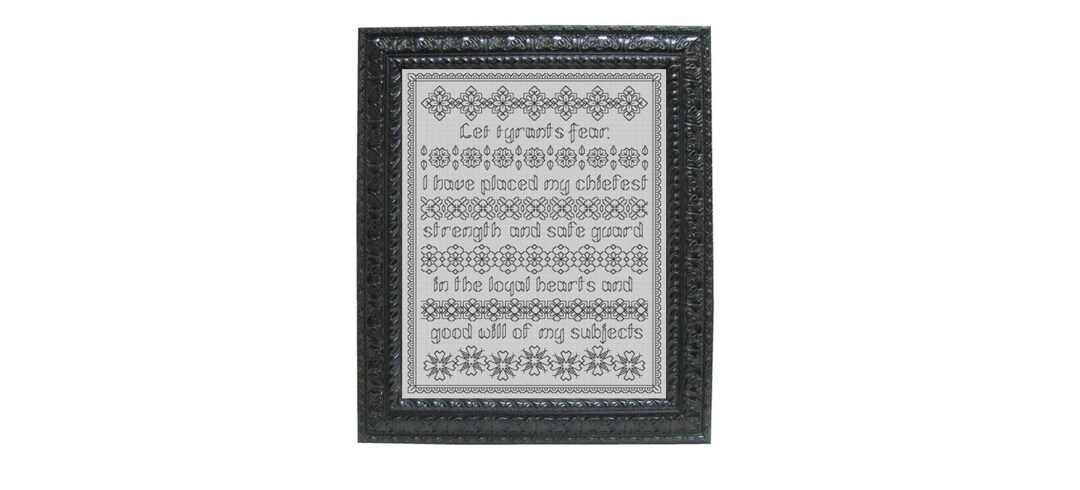 Elizabethan Blackwork Sampler Pattern - Etsy